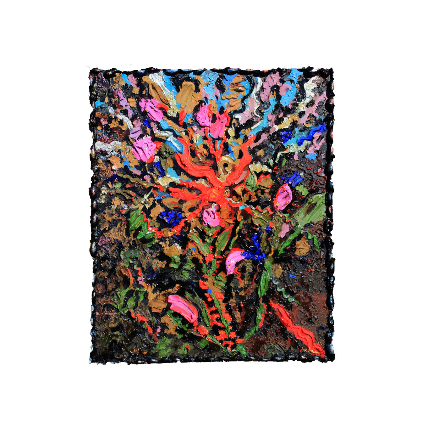 Milk Thistle Acrylic Painting by Tanbelia – Tanbelia Art Store