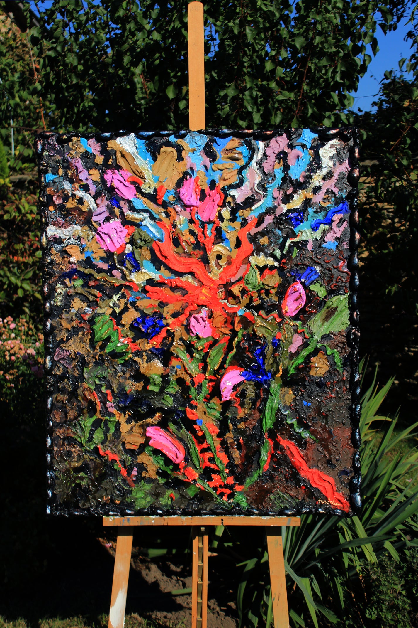 Milk Thistle Acrylic Painting by Tanbelia – Tanbelia Art Store