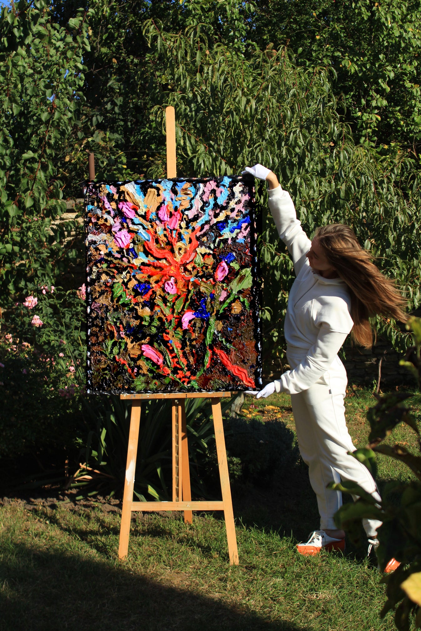 Milk Thistle Acrylic Painting by Tanbelia – Tanbelia Art Store